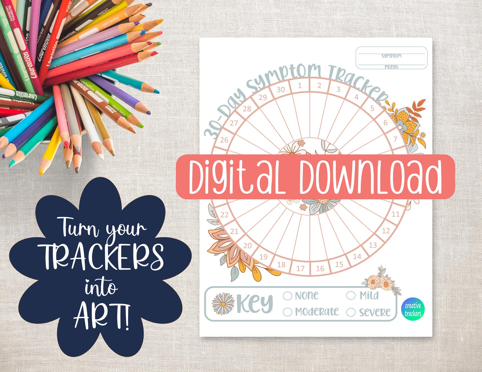 Wheel Tracker, Symptom Tracker, Mood Tracker, Mental Health Tracker ...