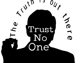Trust No One Decal - Etsy
