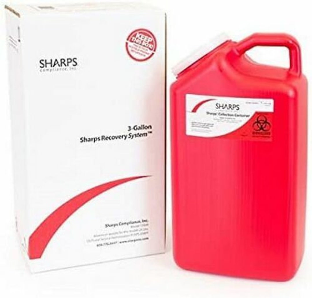 3 Gallon Sharps Recovery System Container Disposal Model 13000 - Etsy