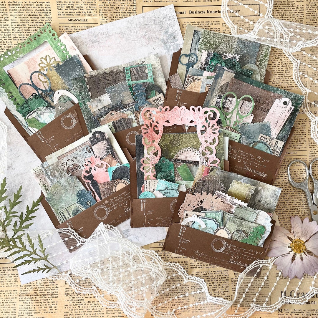 Gelli Print Painted Paper Random Mix Set | 20 Pieces | Scrapbooking ...