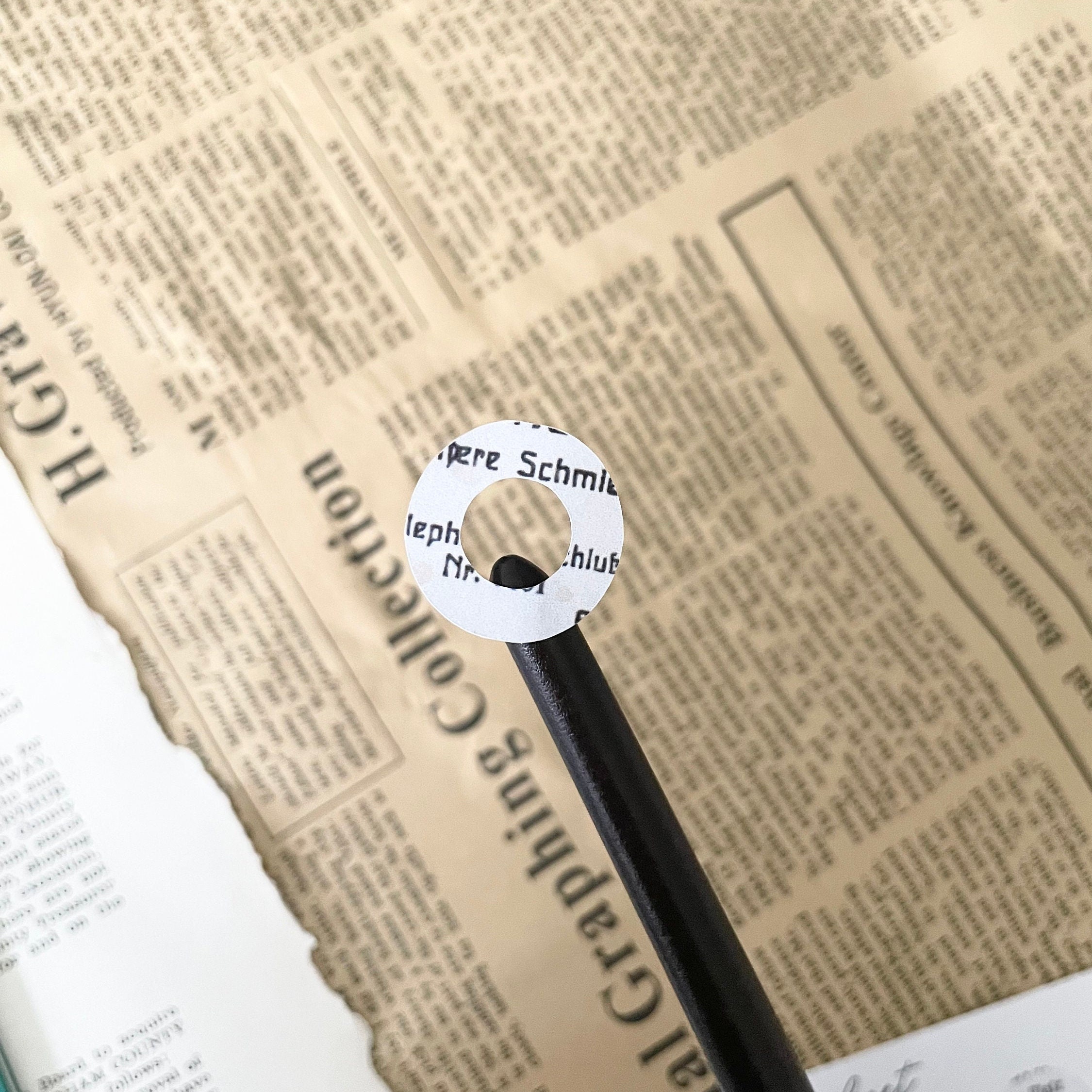 Sticker Sheet Vintage Receipt Circle Eyelet Journaling - Etsy