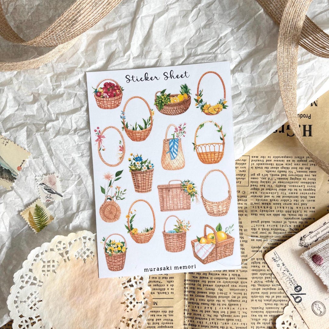 Sticker Sheet - Rattan Days | Journaling | Planner | Scrapbooking ...