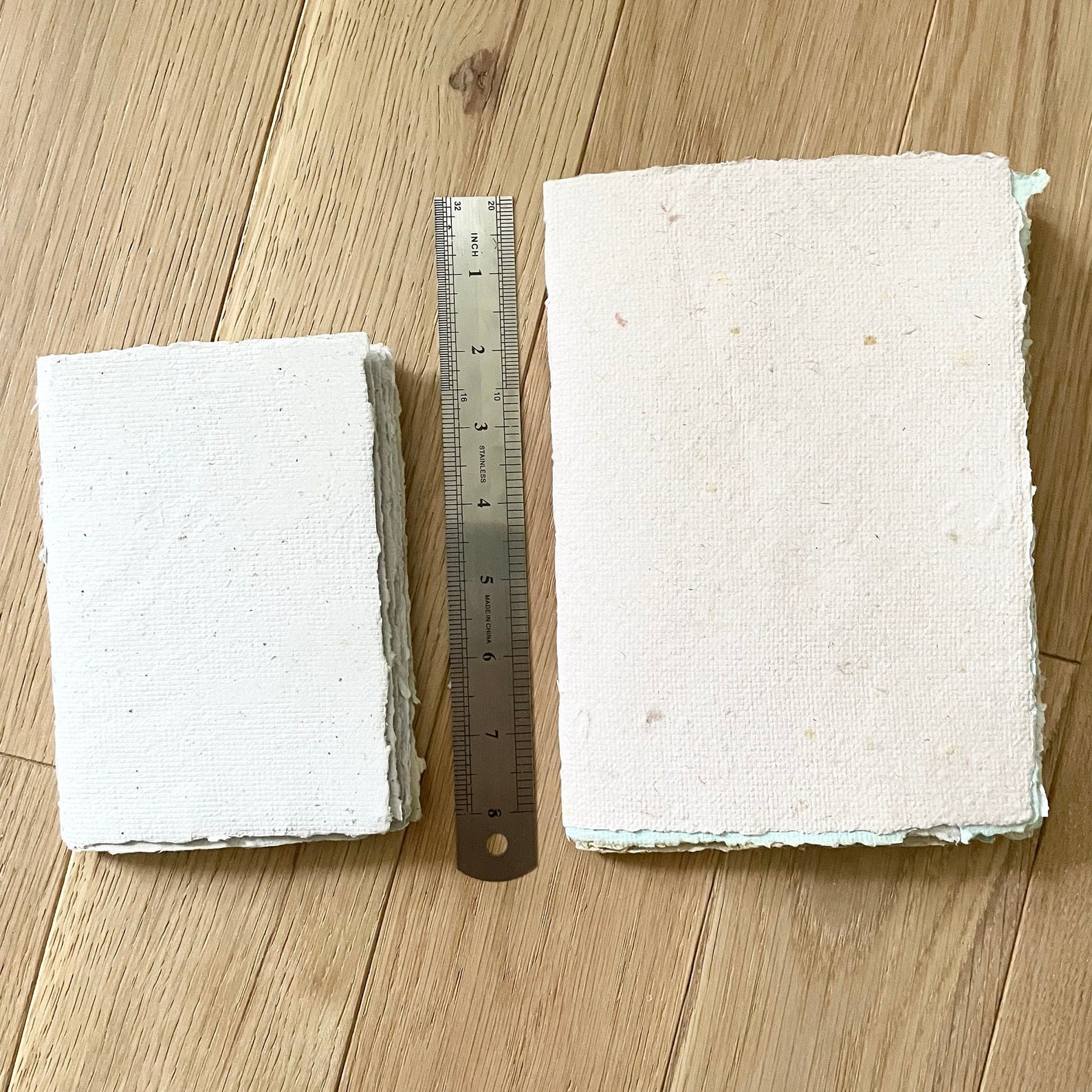 2 Sizes | Handmade Paper Journal | Deckled Edge | Journaling | Junk ...