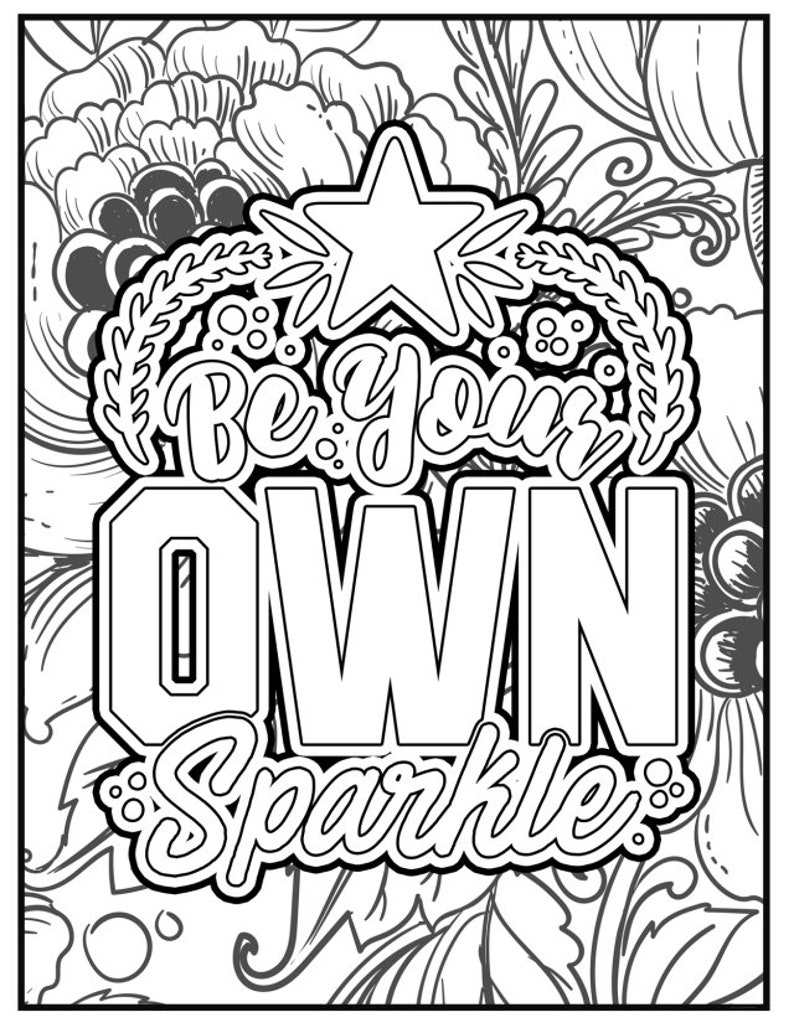 50 Self Care Coloring Pages Vol. 1 - Etsy