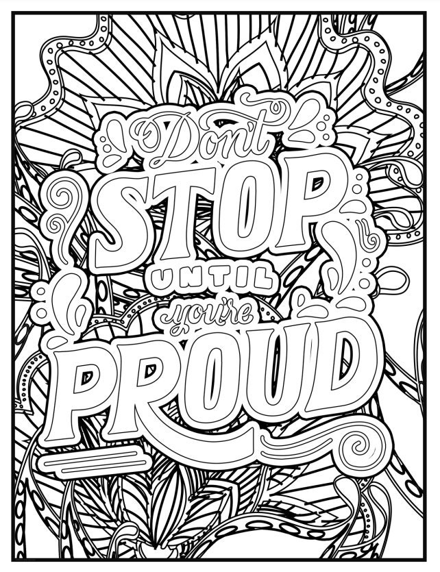 50 Self Care Coloring Pages Vol. 1 - Etsy