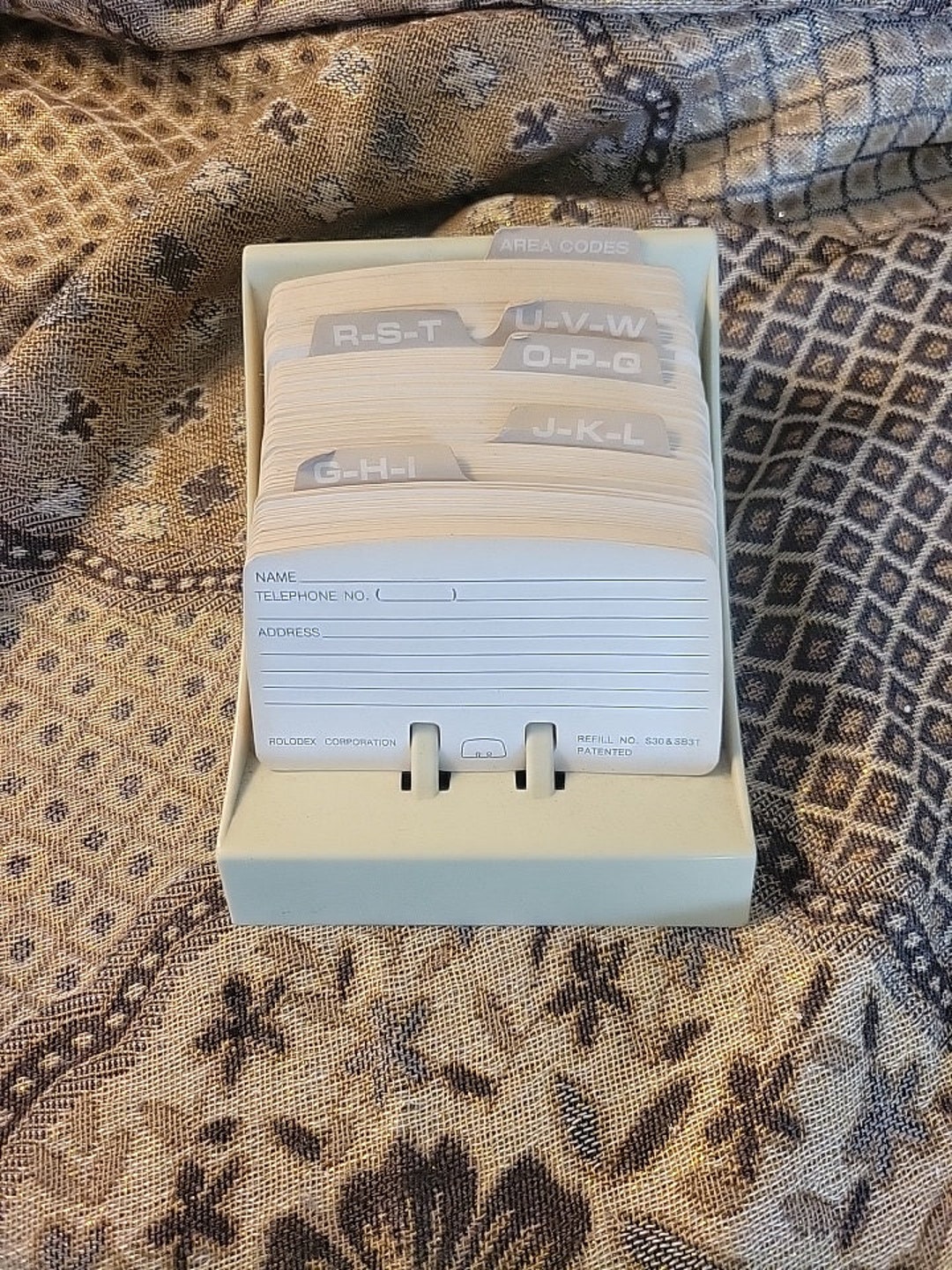 Vintage Desktop Telephone Directory Card File 80s Ish Film TV Prop ...