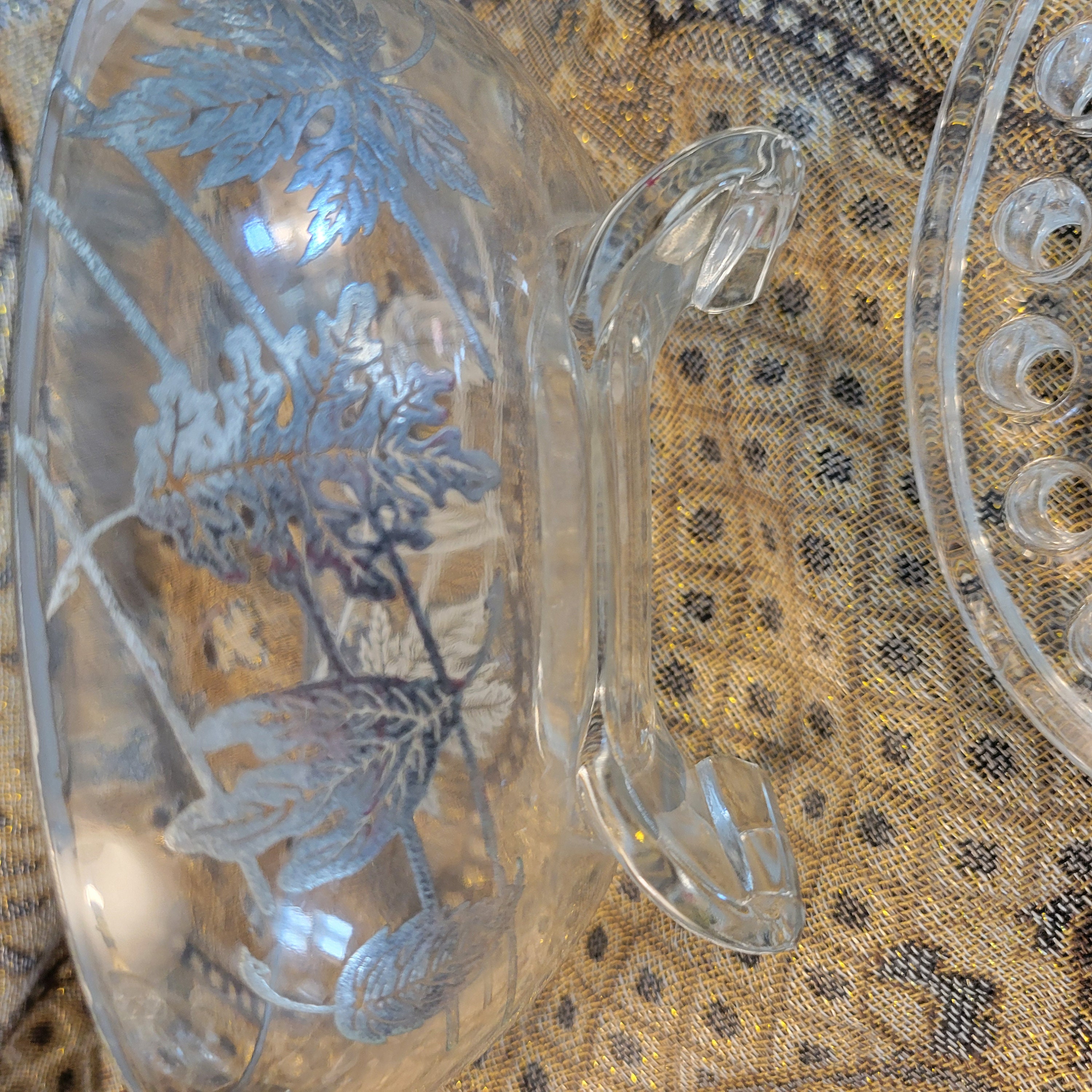 Viking Flowerlite 1920 Antique Bud Vase Flower Frog, Silver Leaves ...