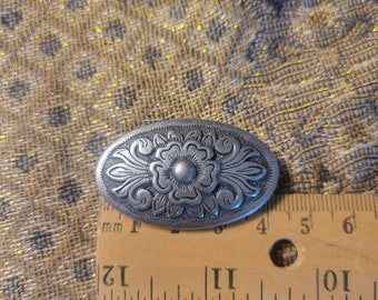 Cutout Star Concho in Pewter Tones, Screw Back, Leather Art - Etsy