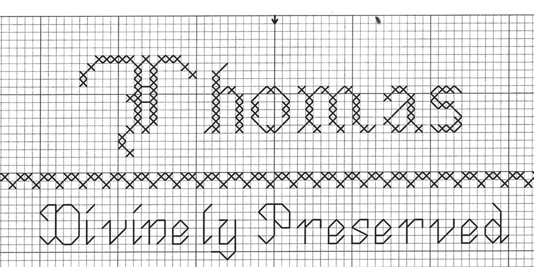 Personalized Thomas Name Meaning Cross Stitch Pattern With Bible Verse ...