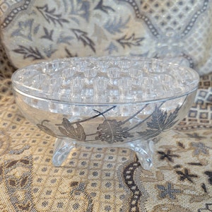 Viking Silver Overlay Flowerlite - Etsy