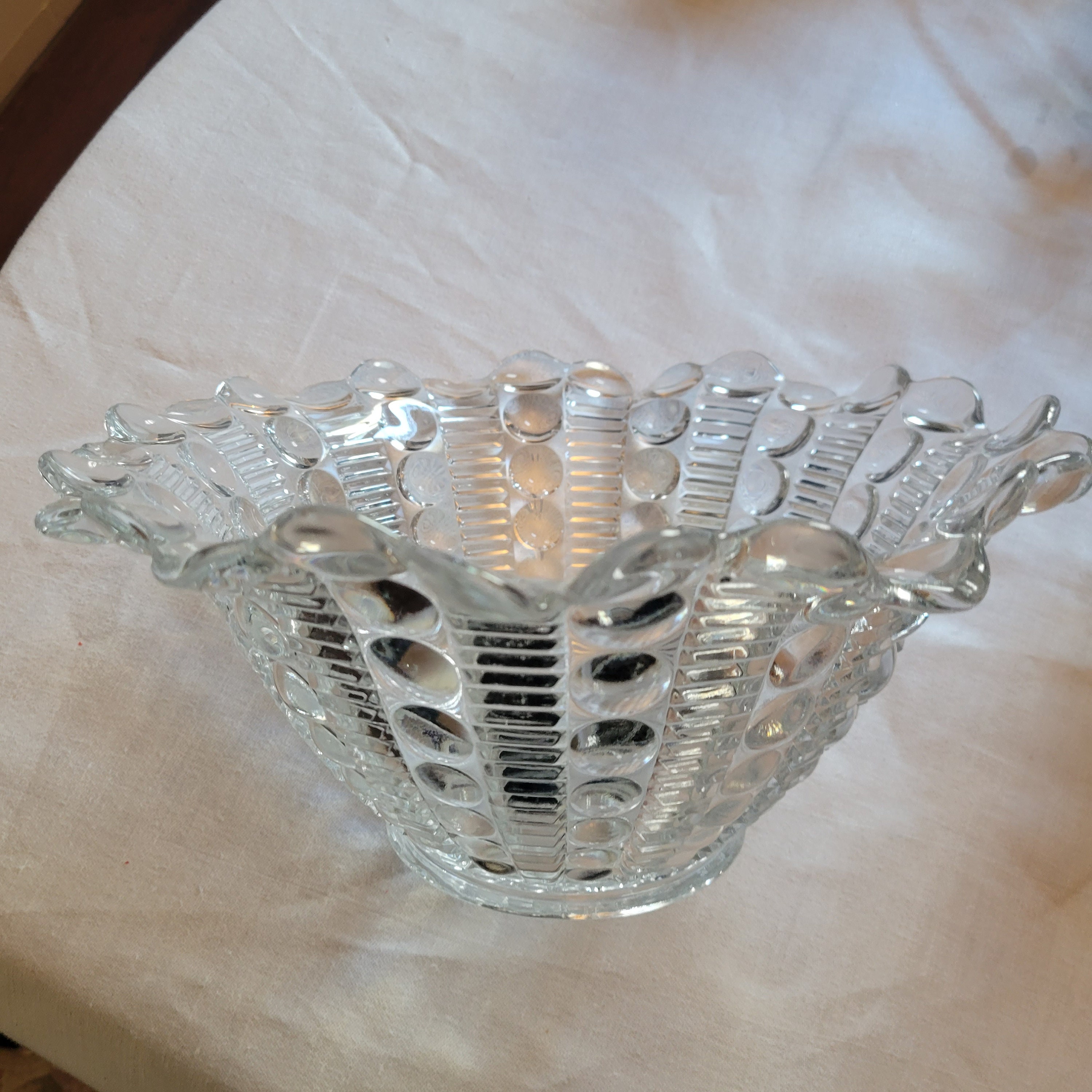 Mayflower Fruit Clear by Indiana Glass, Dot and Bar Design, Fruit ...