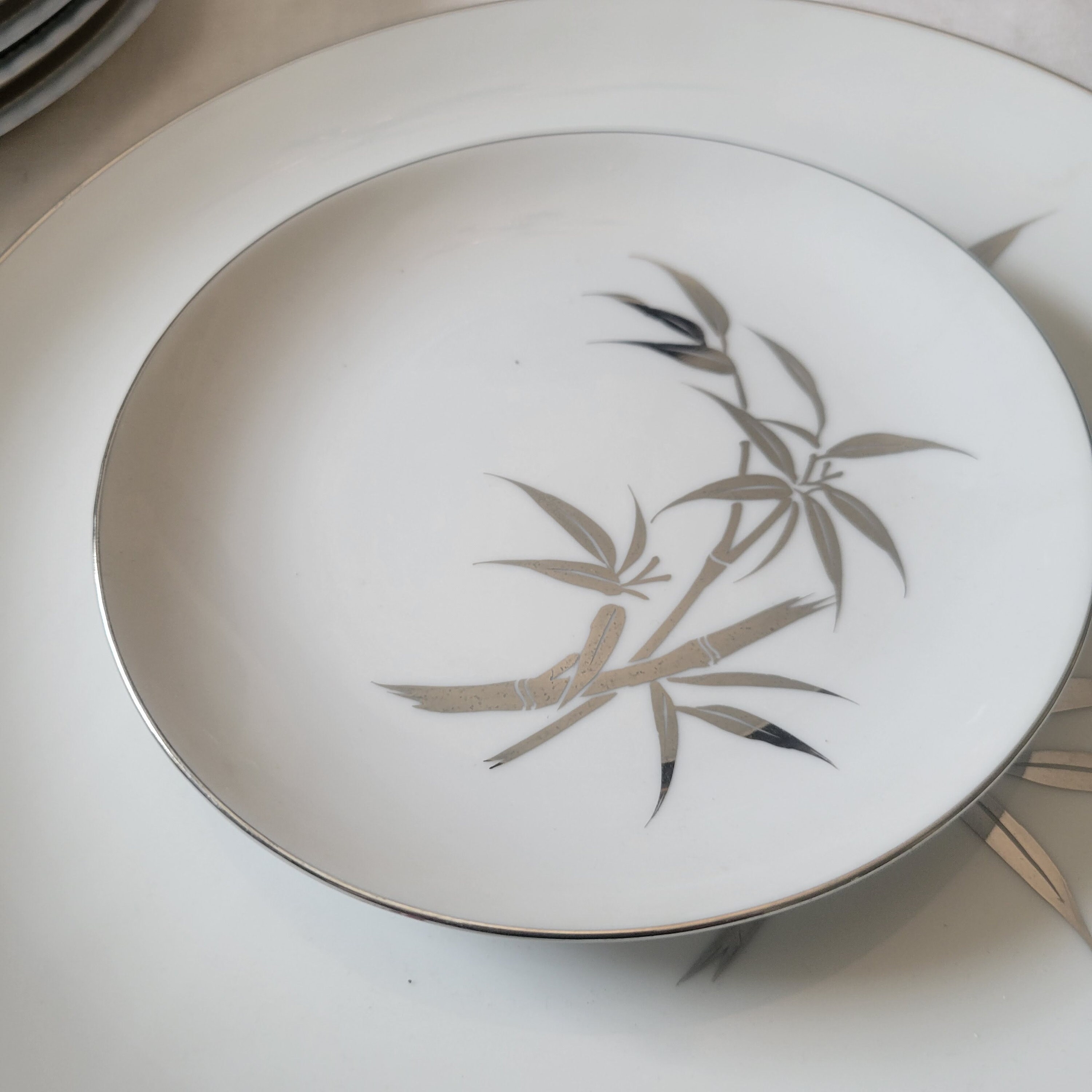 Eternally Yours Sone Japan Imperial Hand Painted Silver Platinum Bamboo ...