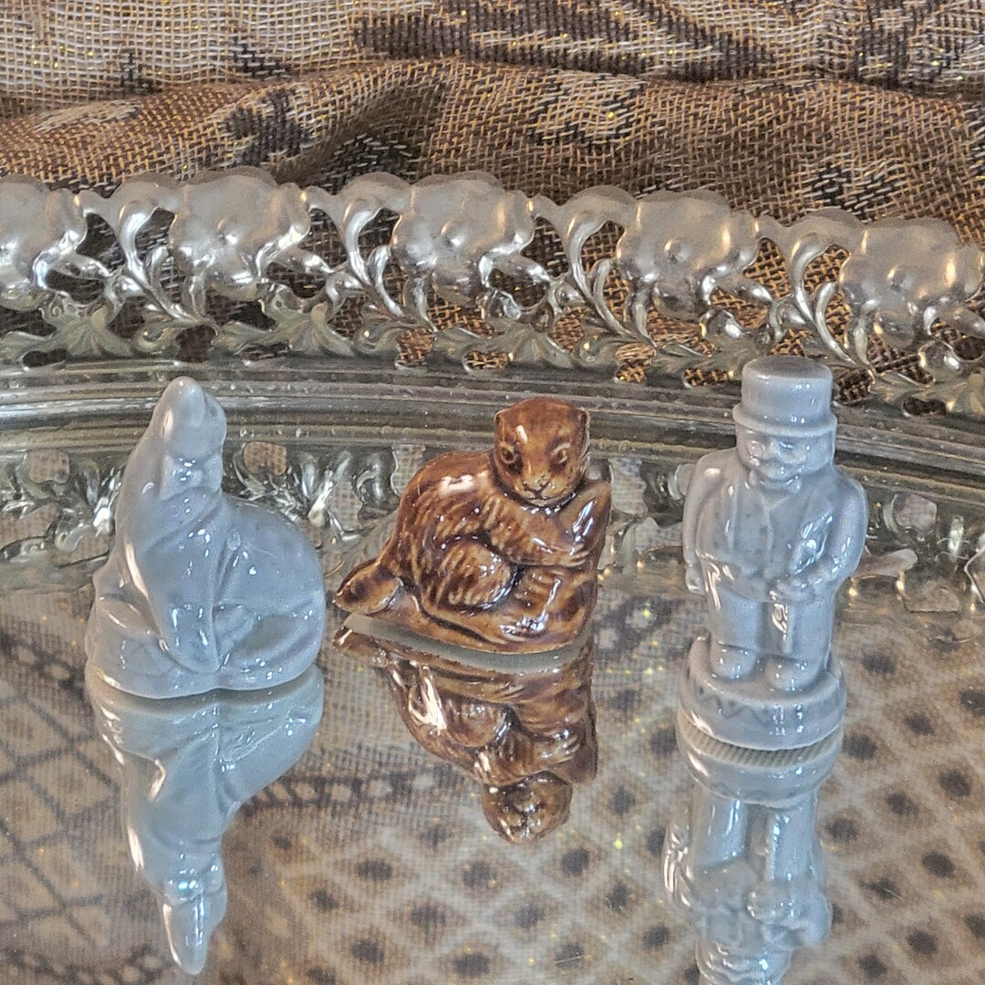 Set of 3 Red Rose Tea Animal Figurines Wade England Vintage Whimsies - Etsy