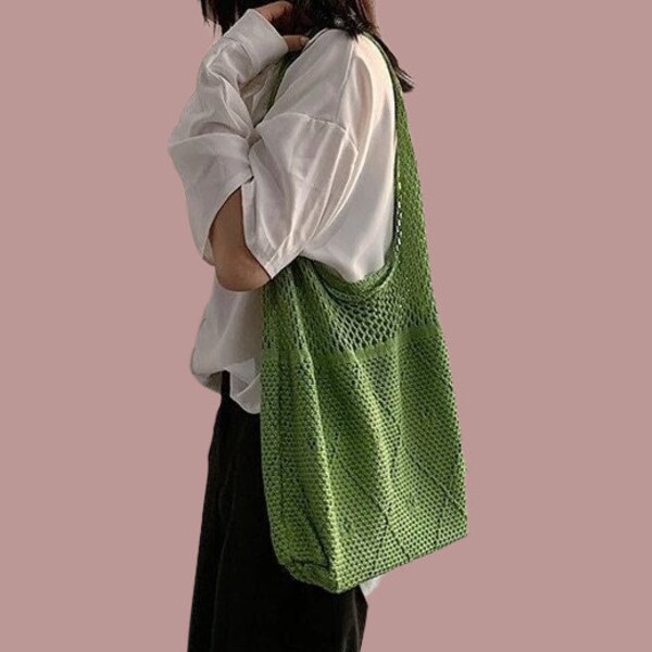 Hand Knit Bag - Etsy