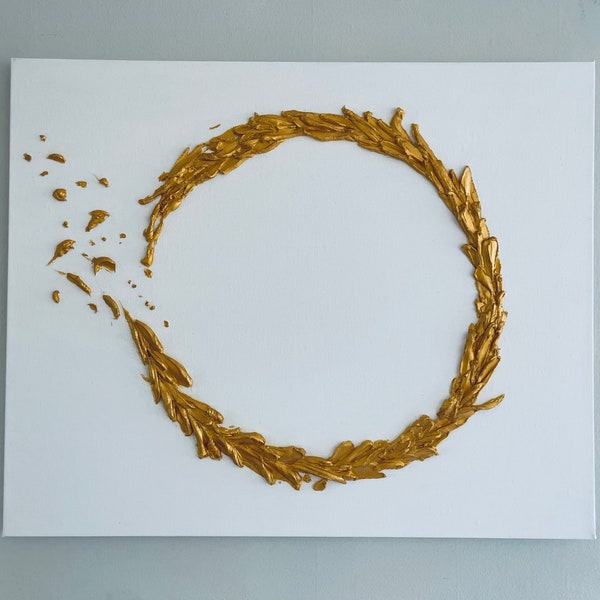Circle Plaster Art - Etsy