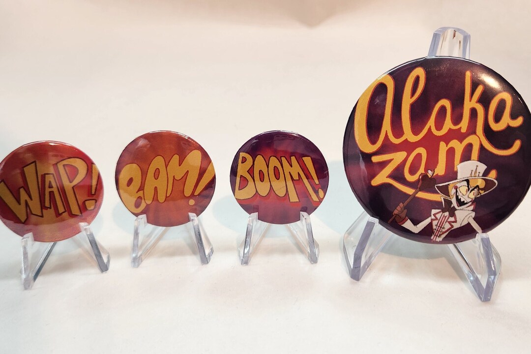 Wap! Bam! Boom! Alakazam! Button Pin Set - Etsy
