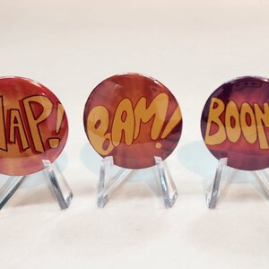 Wap! Bam! Boom! Alakazam! Button Pin Set - Etsy