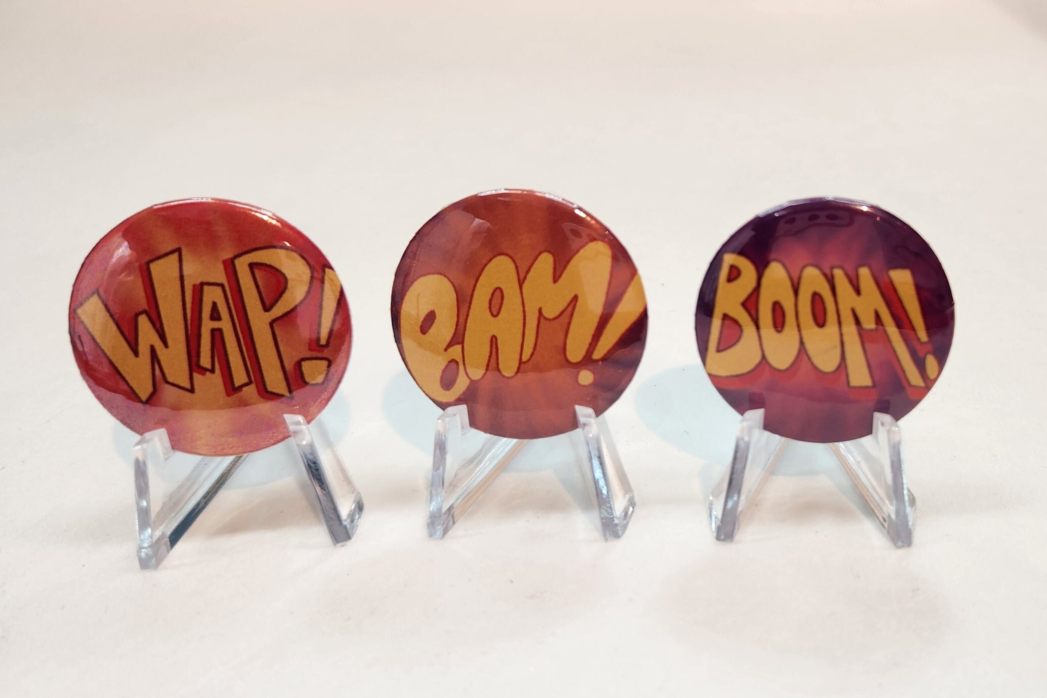 Wap! Bam! Boom! Alakazam! Button Pin Set - Etsy