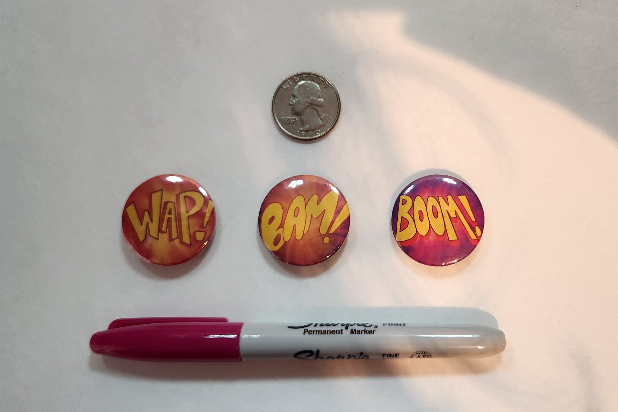 Wap! Bam! Boom! Alakazam! Button Pin Set - Etsy
