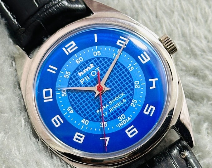 Vintage HMT 17 Jewels Manual Winding Movement Men's Watch HMT Watch HMT ...