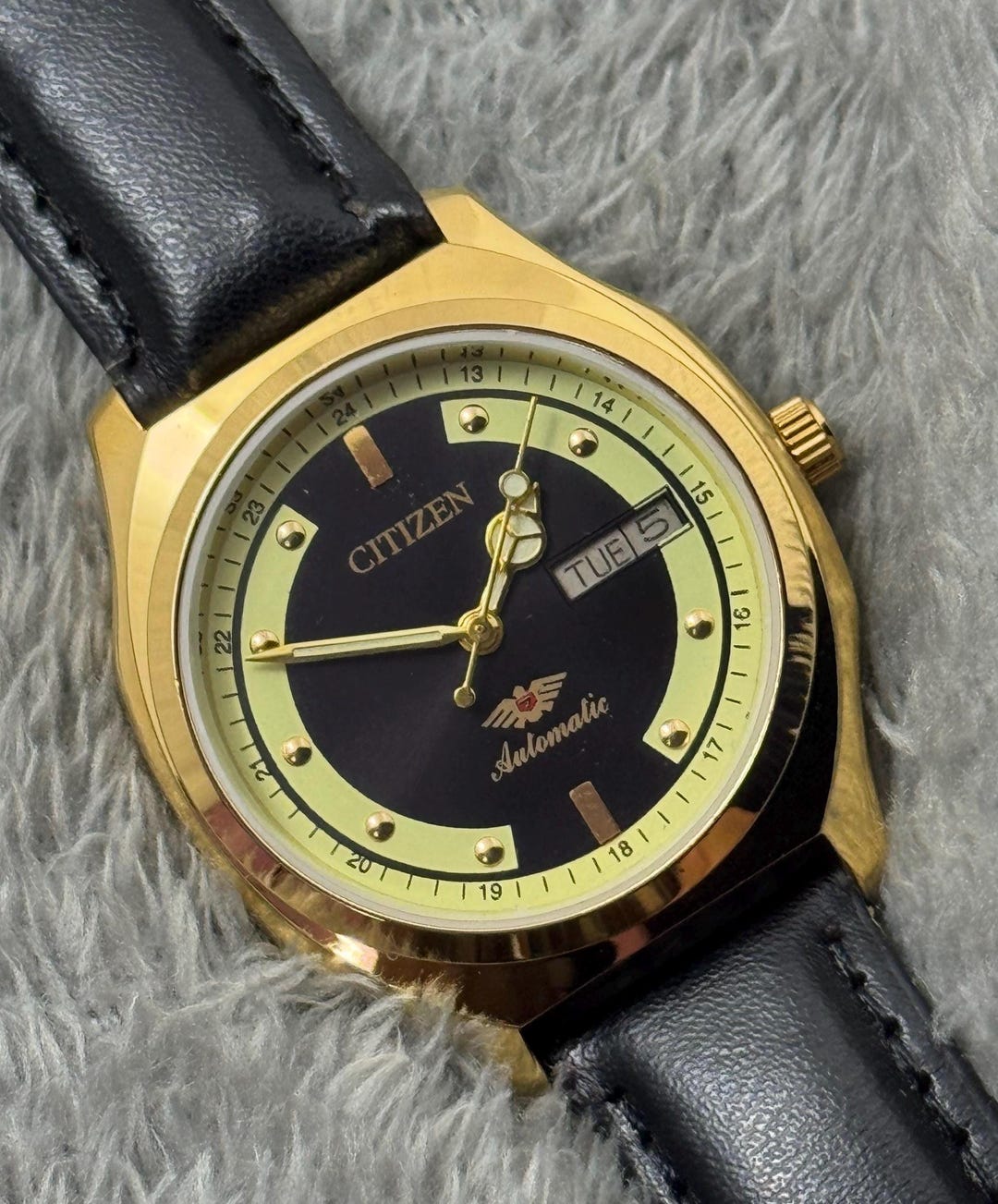 Citizen Black Dial Automatic Day Date Men's Watch Authentic Watch ...
