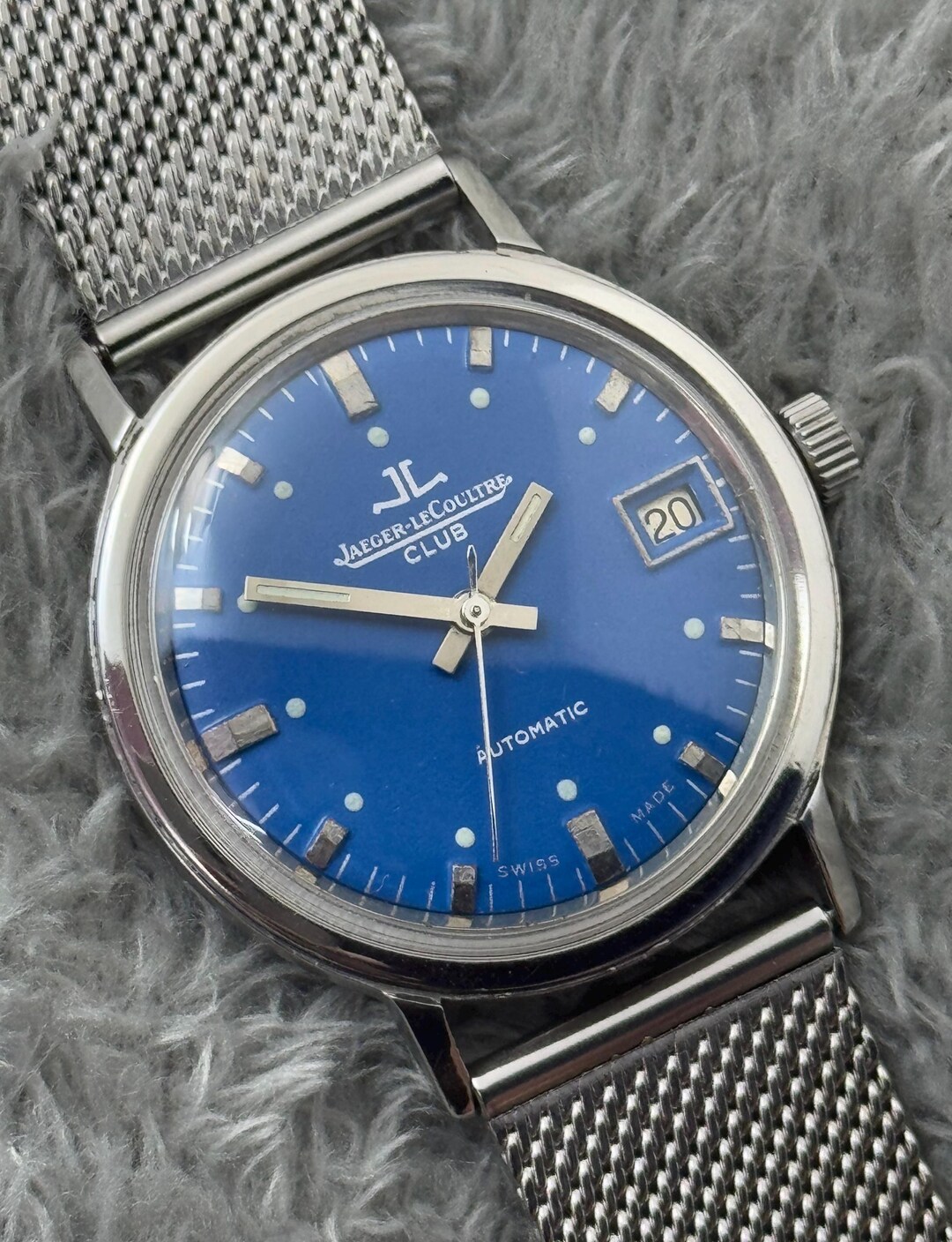 Jaeger Lecoultre Club Automatic.date Dial Blue Color Man's Watch ...