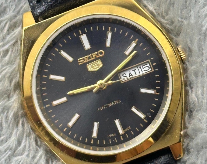 Vintage Seiko 5 Automatic Silver Dial Day/date Caliber No 6309 Men's Wrist Watch Japan Made Gift ...
