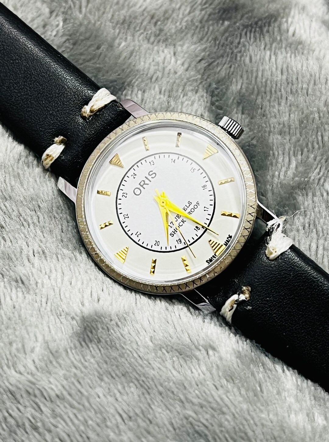 Vintage Rare ORIS White Dial Hand Winding Wrist Watch - Etsy