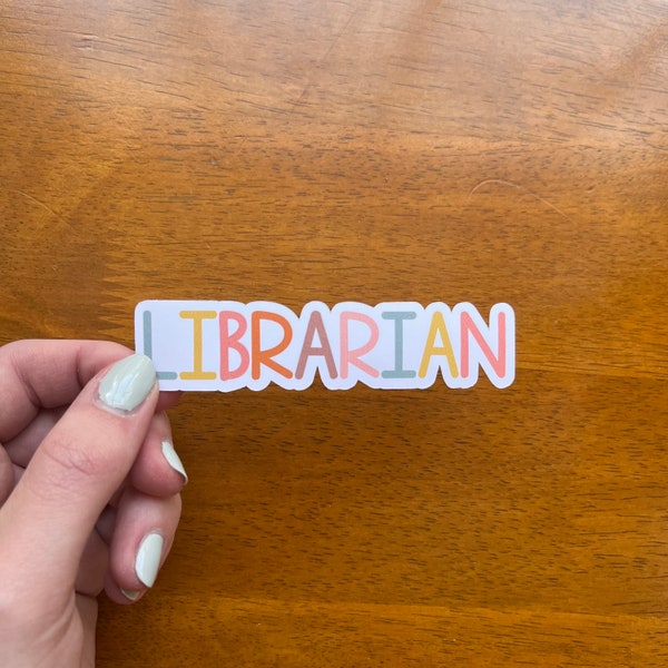 Librarian Sticker - Etsy