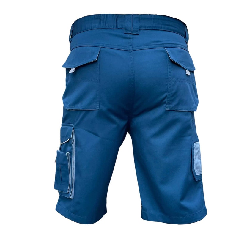 Mens Combat Cargo Summer Work Shorts Multi Pockets in Black or Navy ...