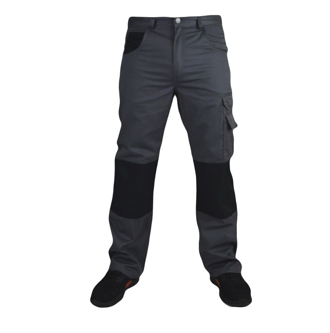 Men's Lightweight Combat Cargo Work Trousers With Knee Pad Pockets | UK ...