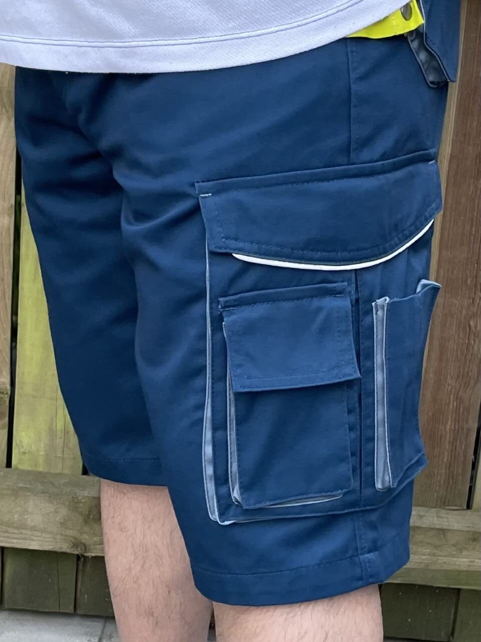 Mens Combat Cargo Summer Work Shorts Multi Pockets in Black or Navy ...