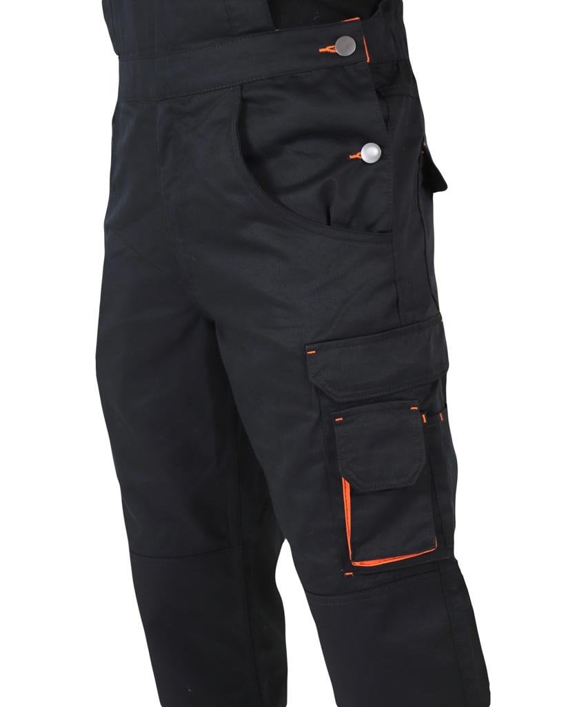 Bib and Brace Overalls Heavy Duty Work Trousers Combat Cargo Dungarees ...