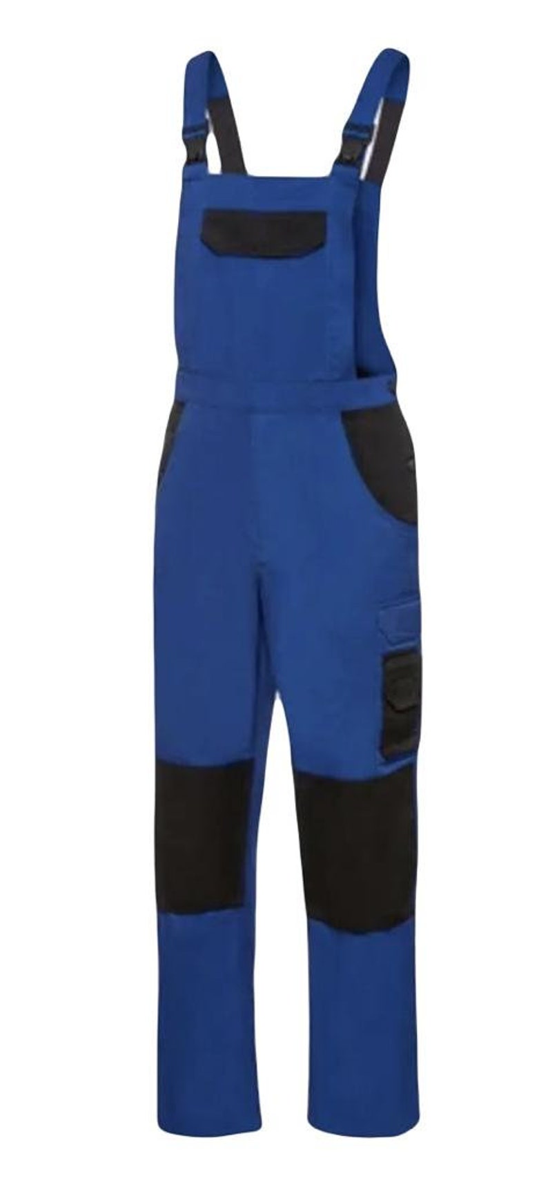 Bib and Brace Overalls Heavy Duty Work Trousers Combat Cargo Dungarees ...
