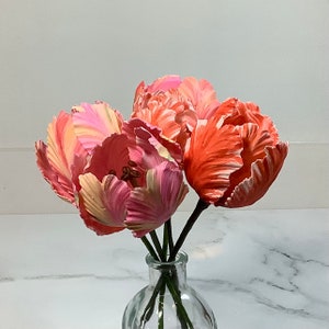 Tulip Parrot Cake Topper, Sugar Flower, Birthday Cake Decoration, Cake ...