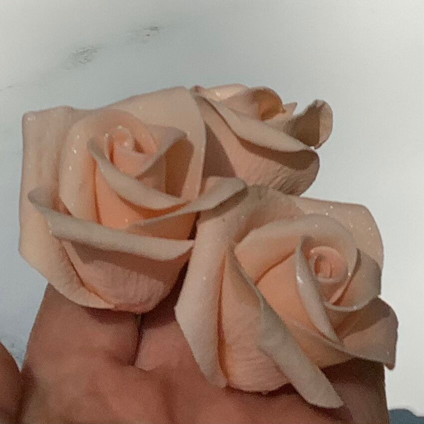 Small Sugar Rose 1.5 Cake Topper Rose Sugar Flower Cake - Etsy
