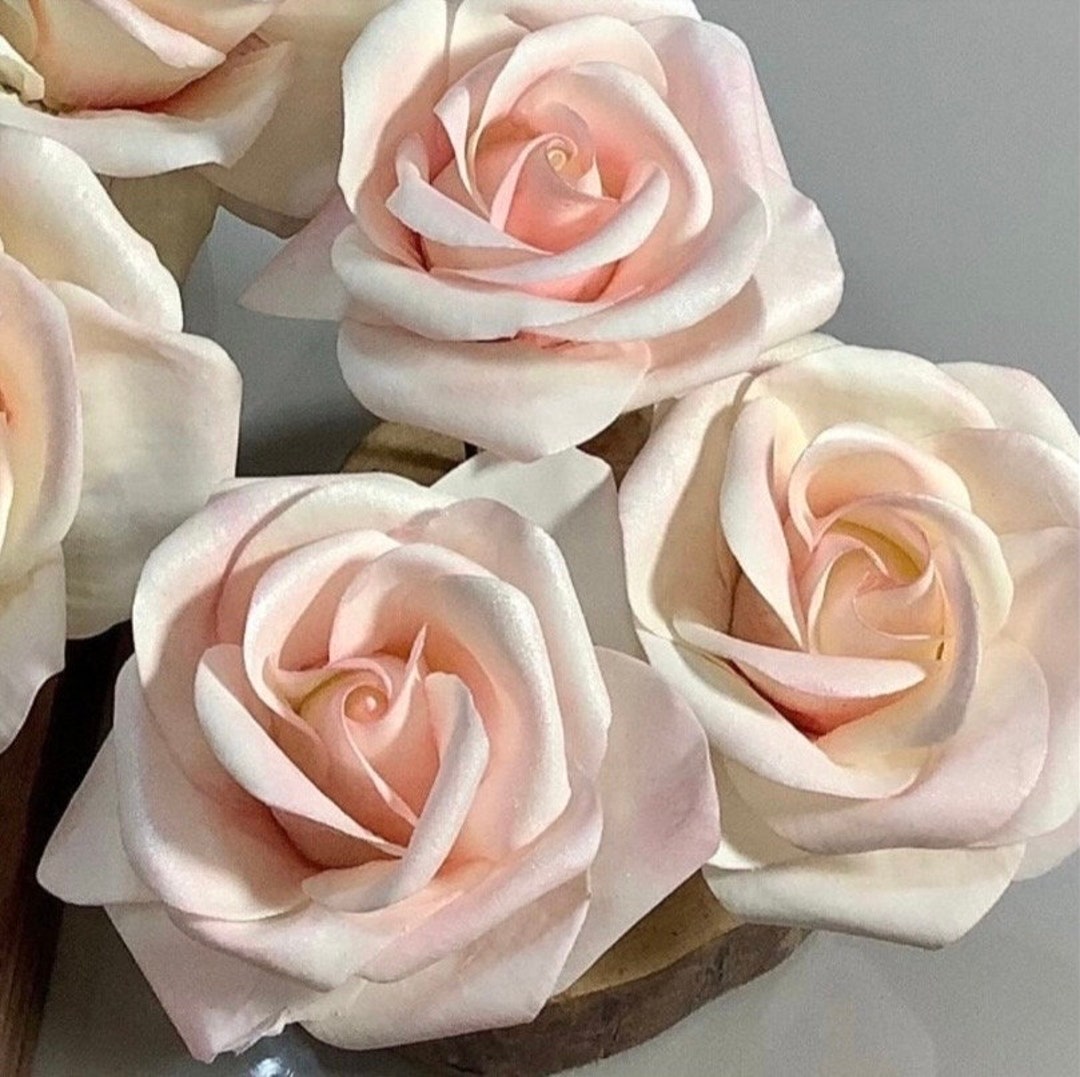Sugar Rose Cake Topper - 3'', Rose Sugar Flower, Cake Decoration, Sugar ...