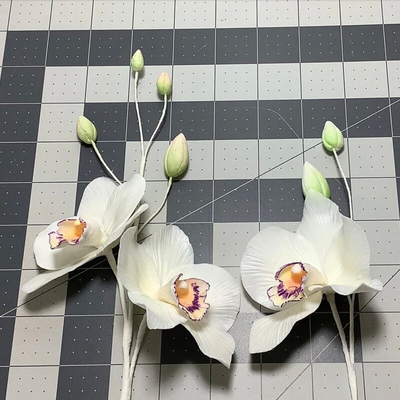 Orchid Cake Topper - Etsy