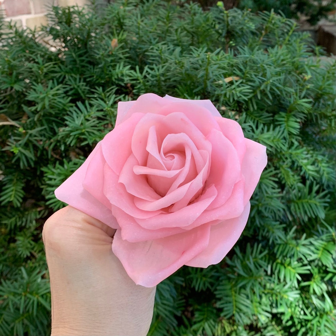 Sugar Rose Cake Topper - 4'', Rose Sugar Flower, Cake Decoration, Sugar ...
