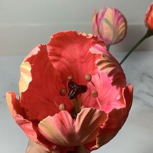 Tulip Parrot Cake Topper, Sugar Flower, Birthday Cake Decoration, Cake ...