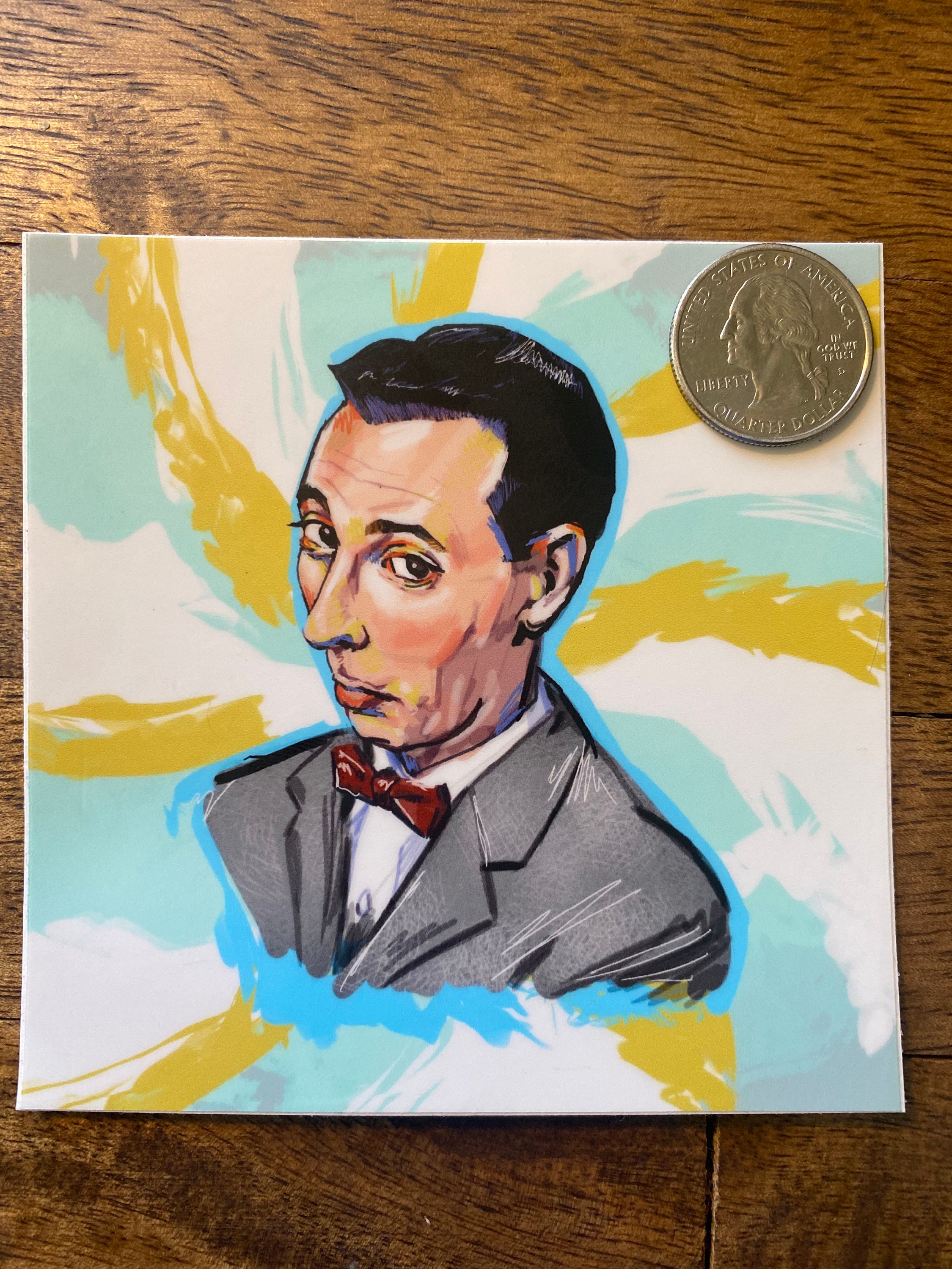 Pee Wee Herman Die Cut Holographic Stickers - Etsy