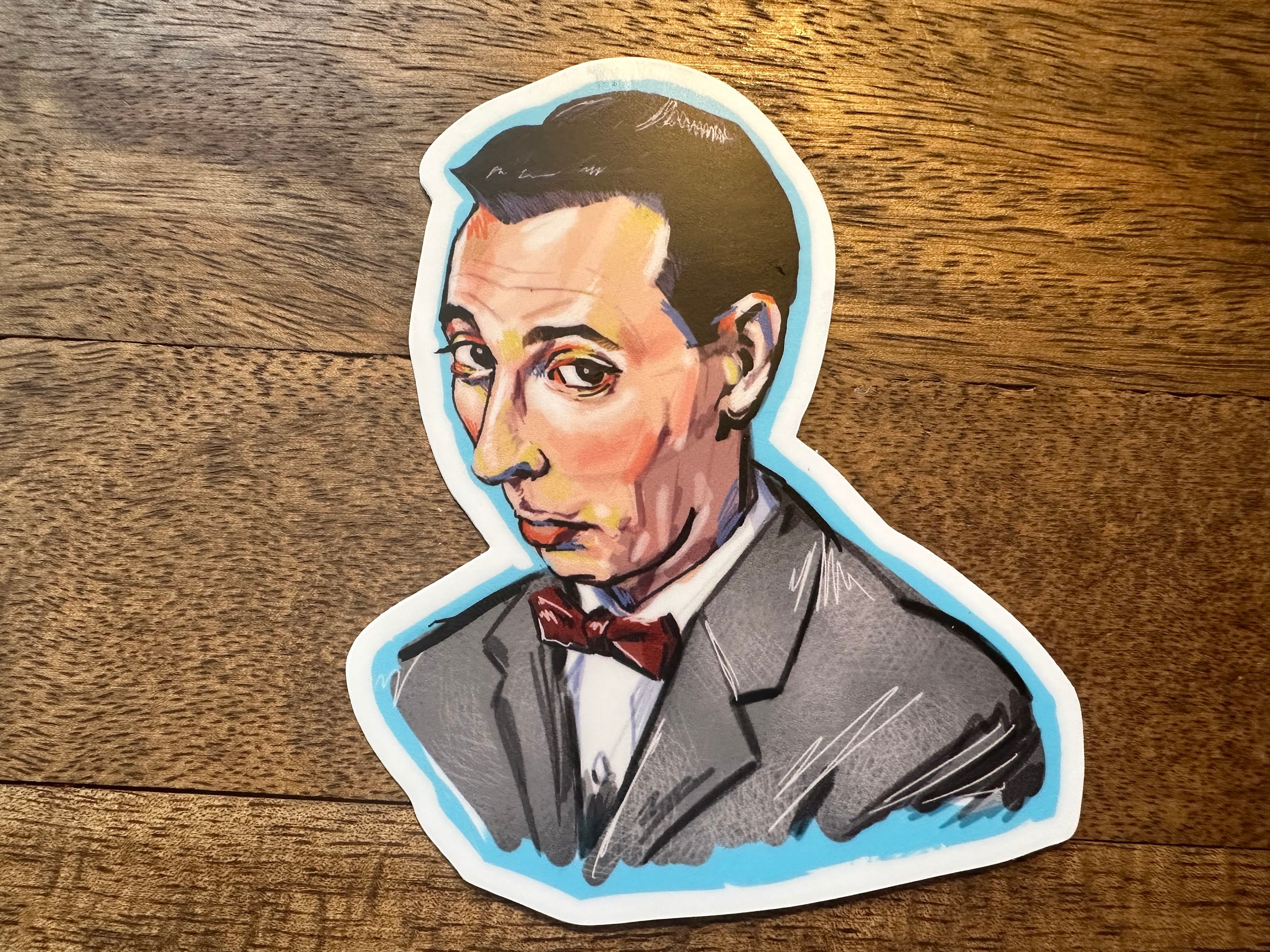 Pee Wee Herman Die Cut Holographic Stickers - Etsy