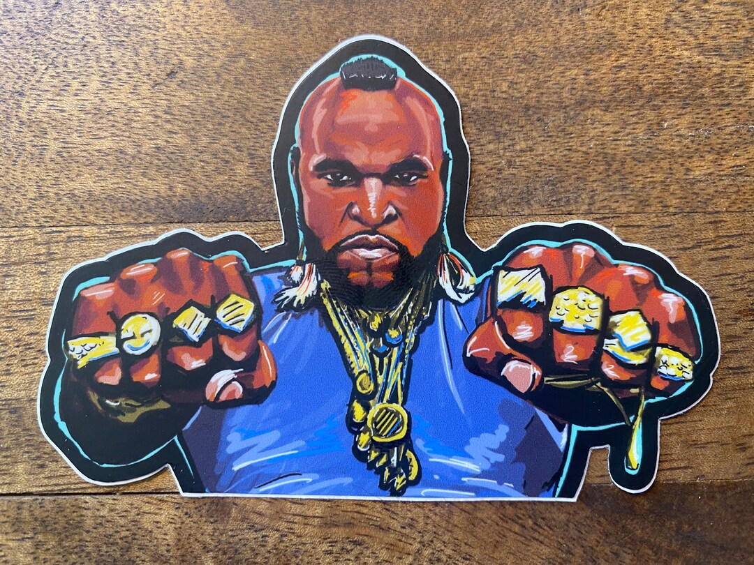 Mr T - Clubber Lang - Rocky - A Team - Waterproof Die Cut Stickers - Etsy