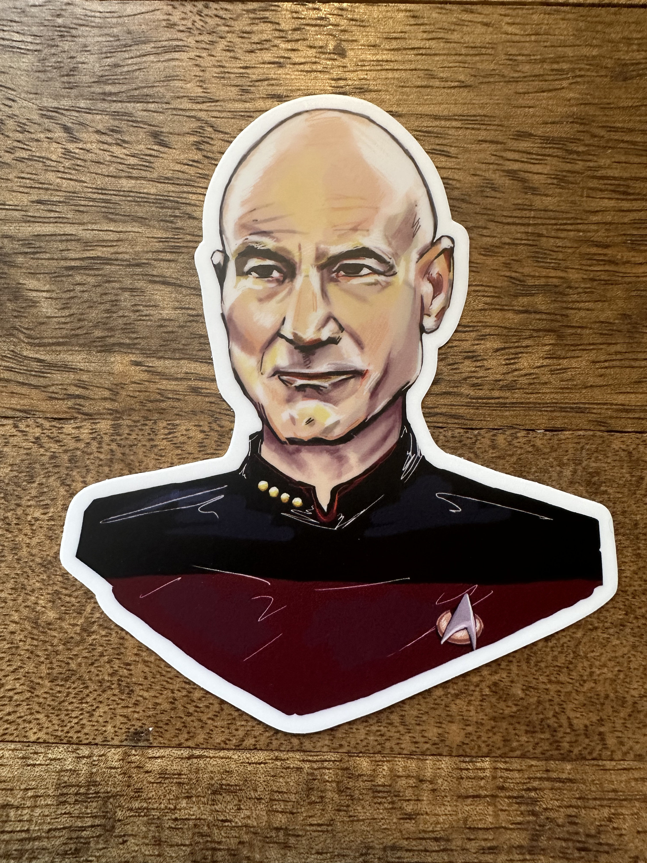 Jean Luc Picard Patrick Stewart Star Trek Die Cut Stickers - Etsy