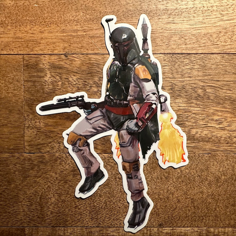 Boba Fett Stickers - Etsy