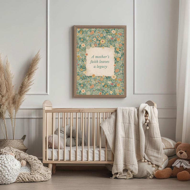 A Mother’s Faith Leaves a Legacy Printable Wall Art, Mother’s Day ...