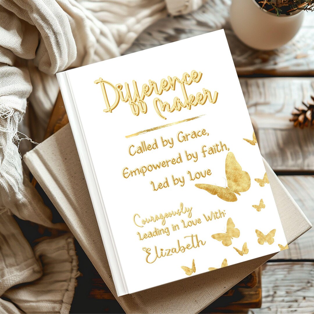 Personalized Difference Maker Journal Christian Notebook Prayer Journal ...