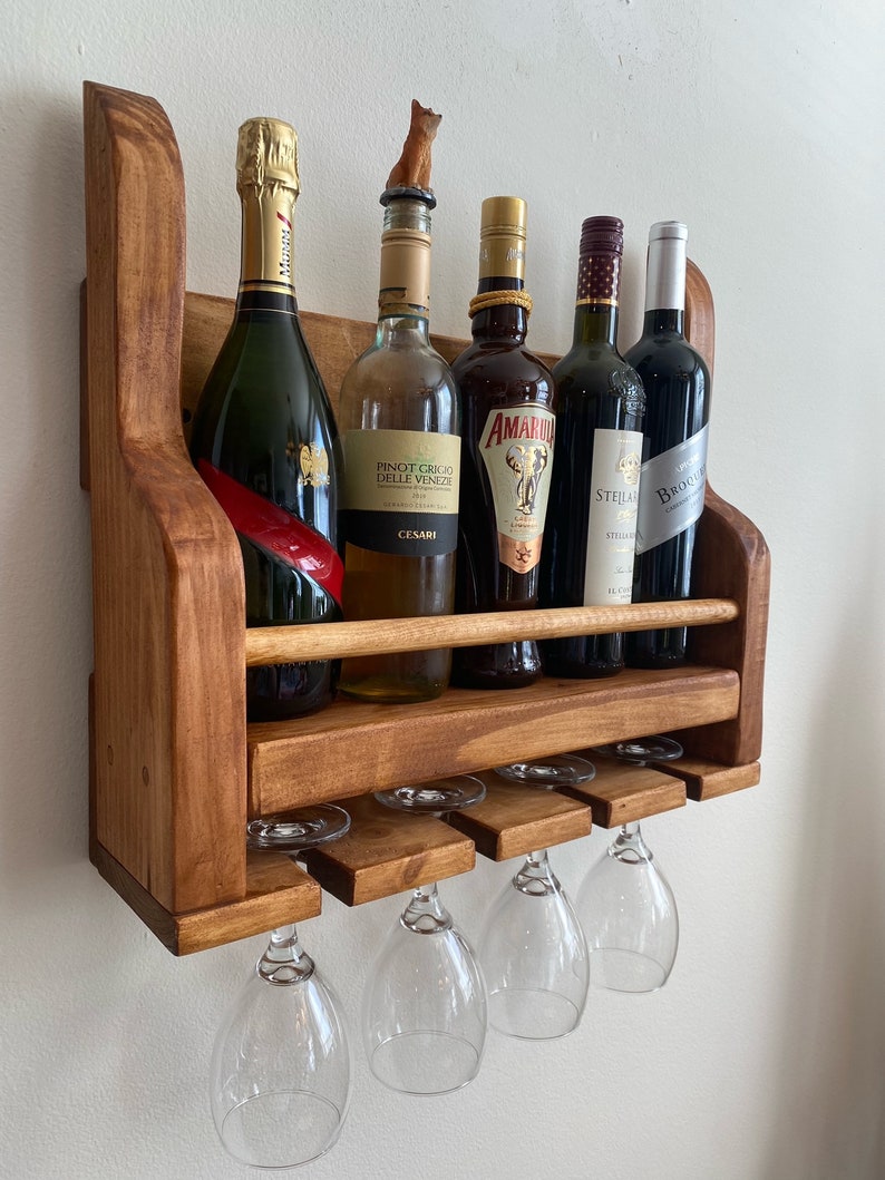 Perfect Shelf for Modern Home 5 Bottles Winery - Etsy