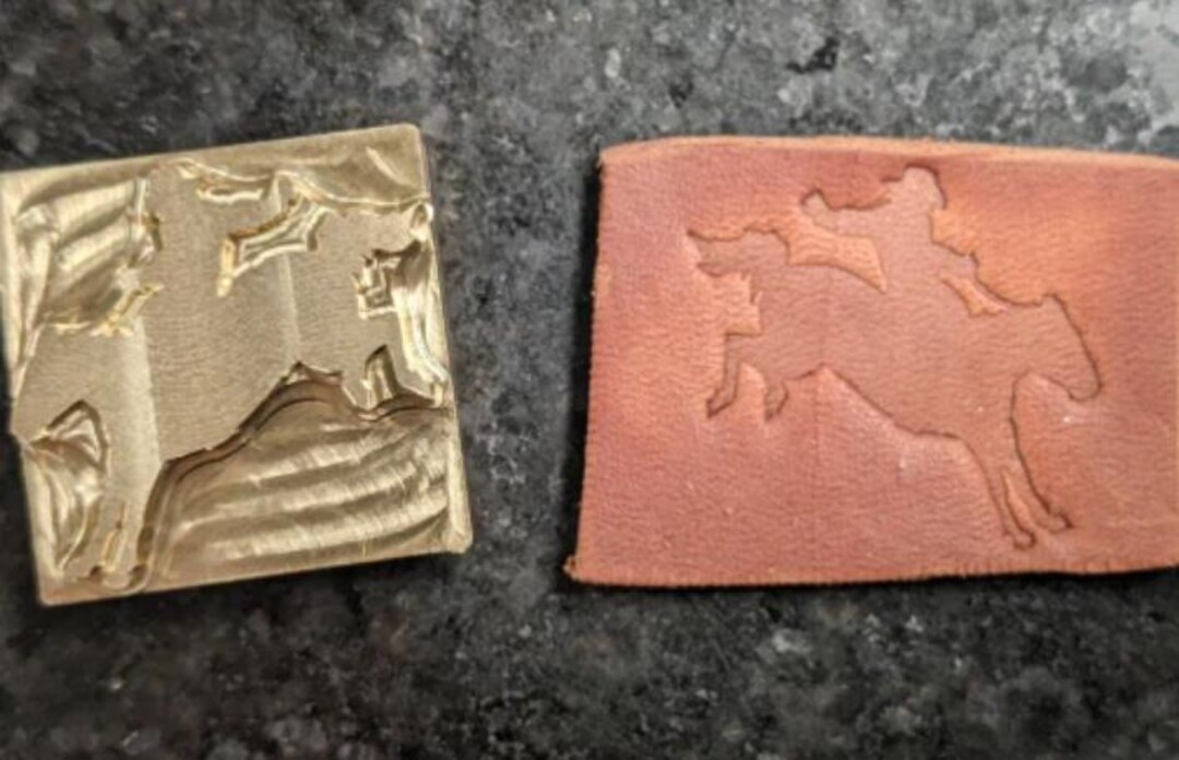 Bucking Bronco Plate Stamp - Etsy