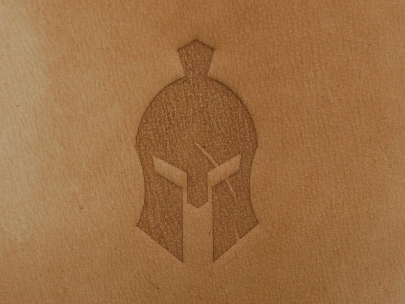 Spartan Helmet Plate Stamp - Etsy